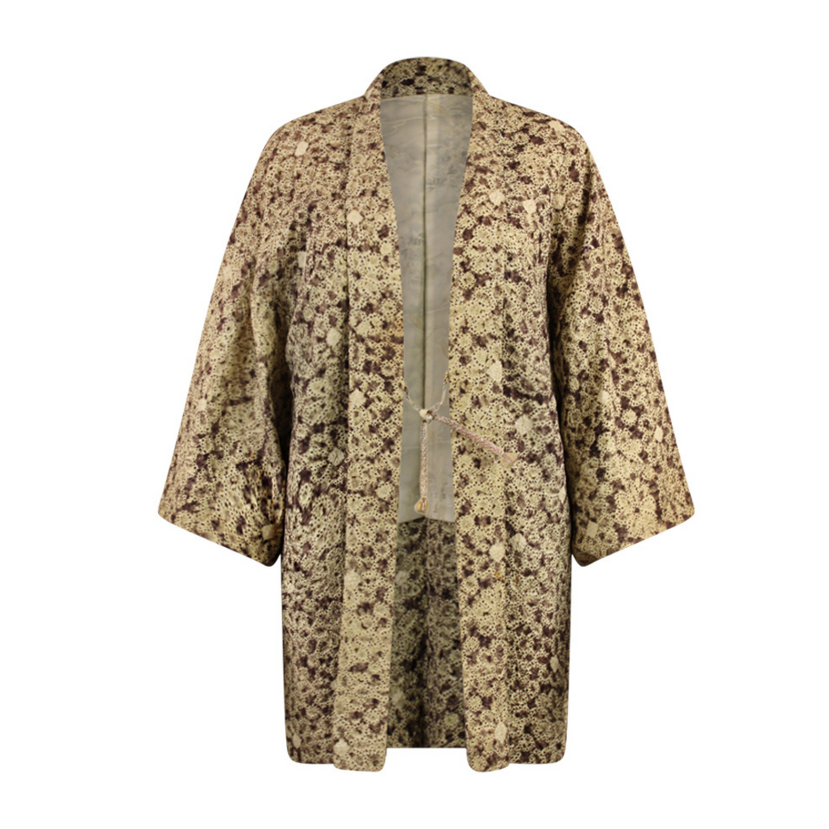 Dappled Brown Silk Jacket with Complex Shibori Design – Ten Easy Street